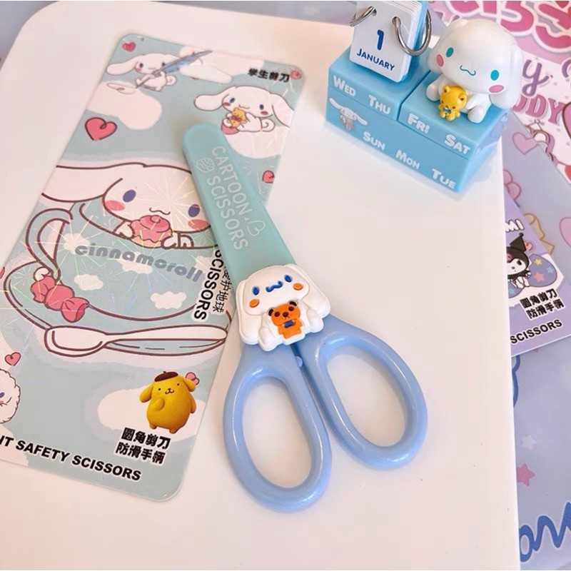 Cute Kids Scissors Sanrio Melody Kuromi Cinnamoroll | Kawaii School ...