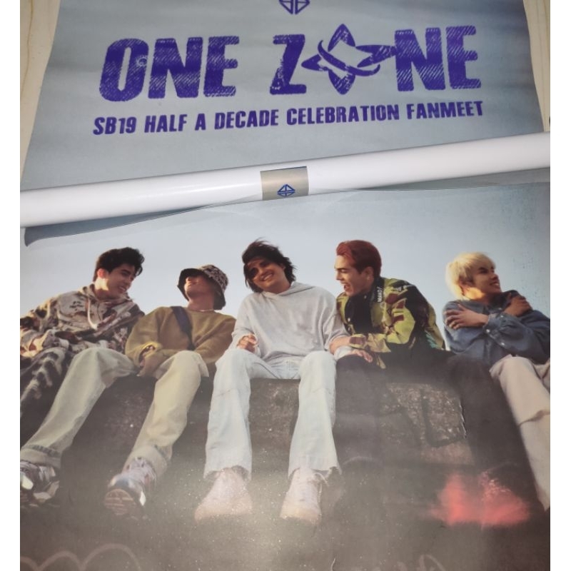 SB19 OFFICIAL MERCH ONE ZONE FANMEET POSTER EXCLUSIVE TO FANMEET TICKET ...
