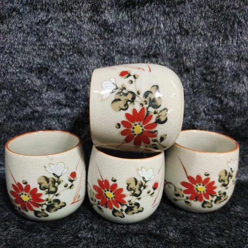 ORIGINAL TEA CUPS (4pcs) | Shopee Philippines