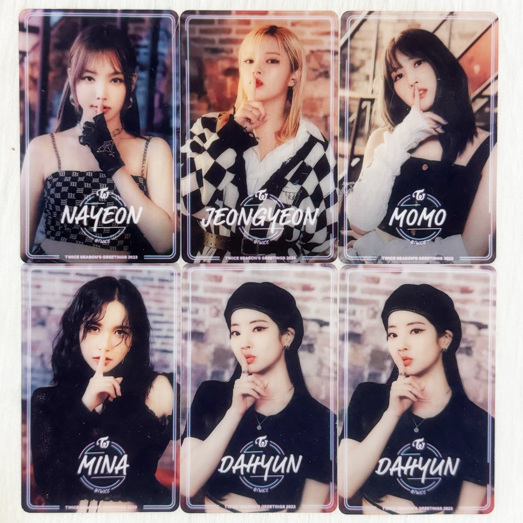TWICE 2023 Season's Greetings Kpop Merch Transparent POB Photocard ...