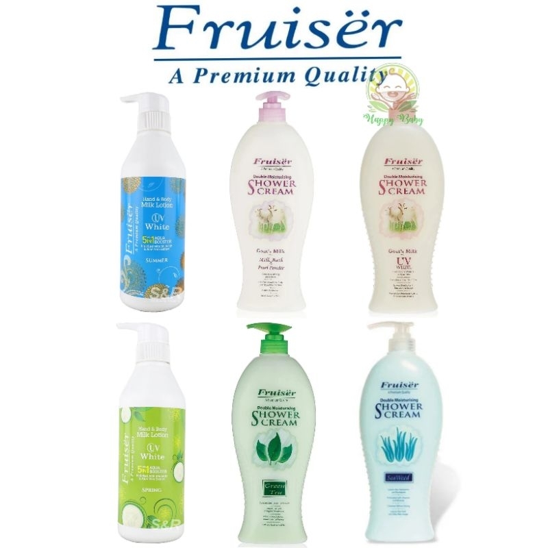 Fruiser Double Shower Cream 1200ml or Fruiser UV White Milk Lotion ...