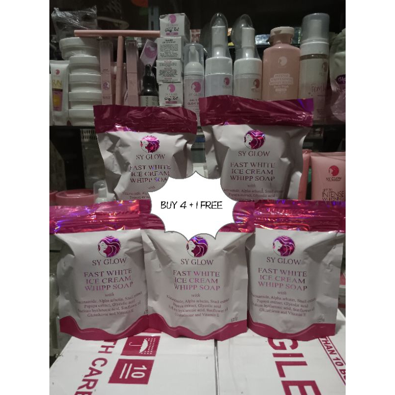 SY GLOW FAST WHITE ICE CREAM WHIPP SOAP Buy 4+1 free | Shopee Philippines