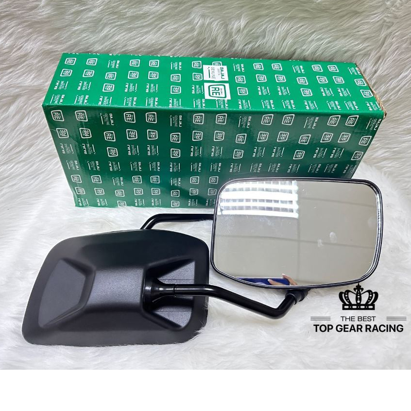 BAJAJ RE Side Mirror SET for Fi and Carb FACELIFT 2PCS LEFT and RIGHT ...
