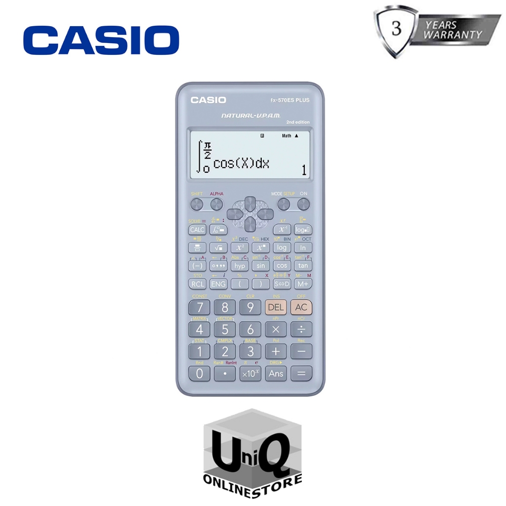 Casio Fx-570Es Plus 2nd Edition Standard Scientific Calculator (Blue ...