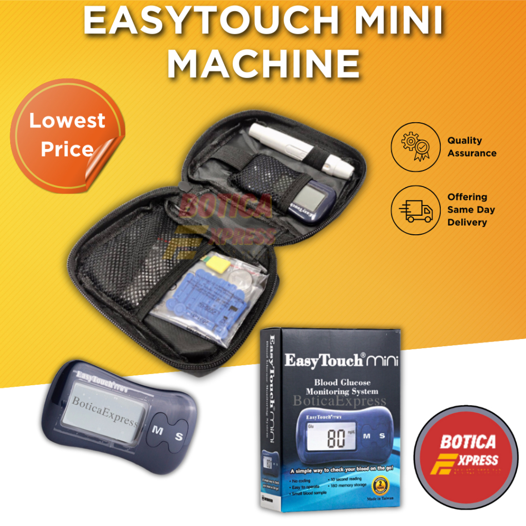 EASYTOUCH MINI GLUCOMETER MACHINE | Shopee Philippines