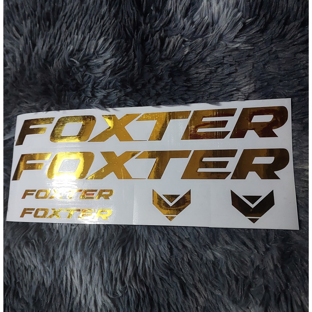 Foxter bike sticker decal design Waterproof Long lastingv | Shopee ...