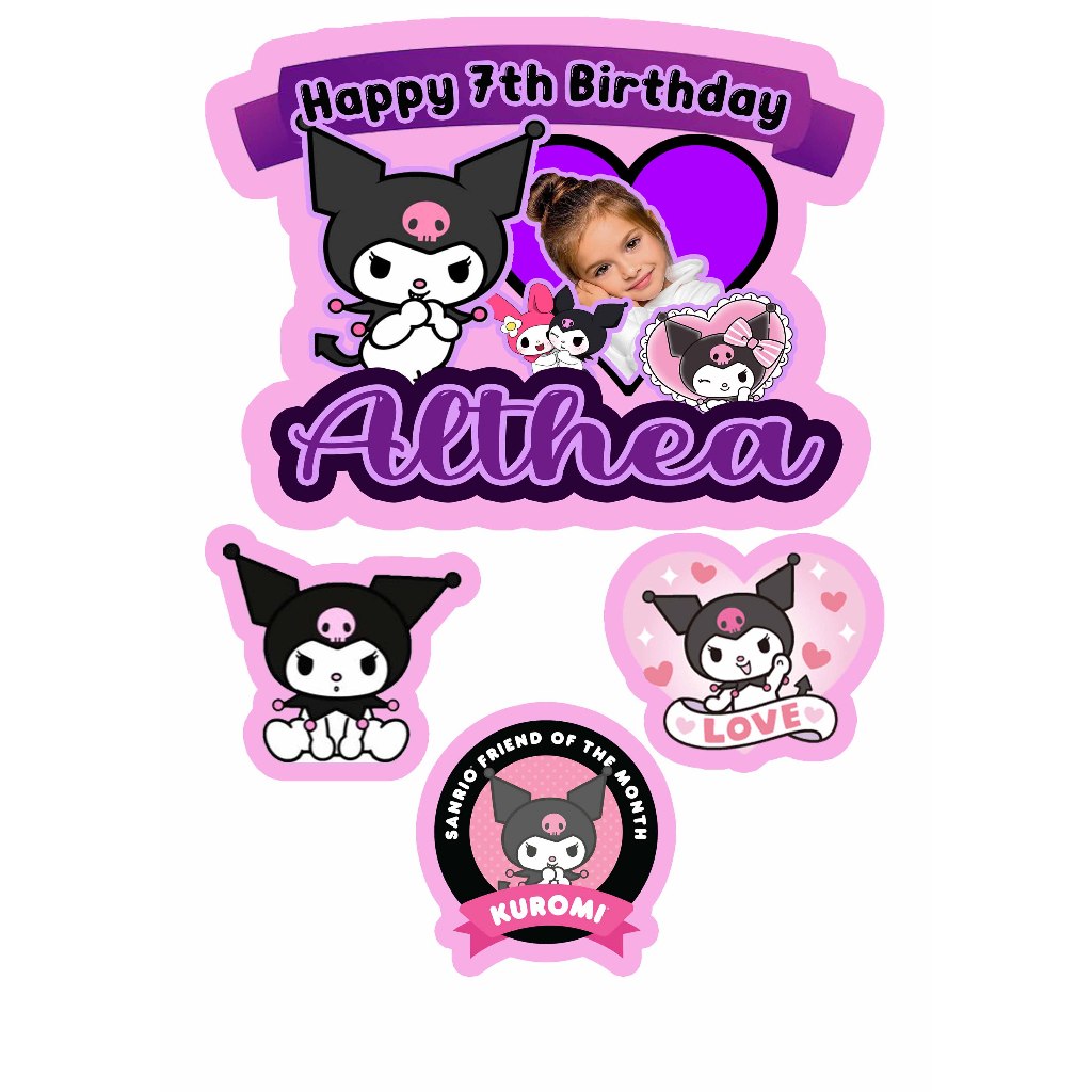 Customized KUROMI Cake topper | Shopee Philippines
