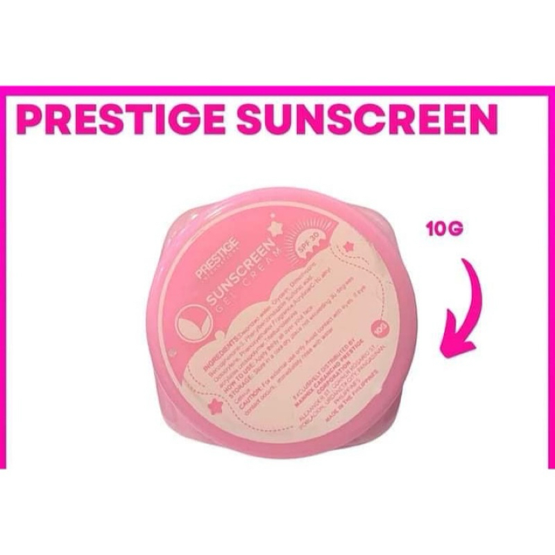 Prestige Sunscreen 10g | Shopee Philippines