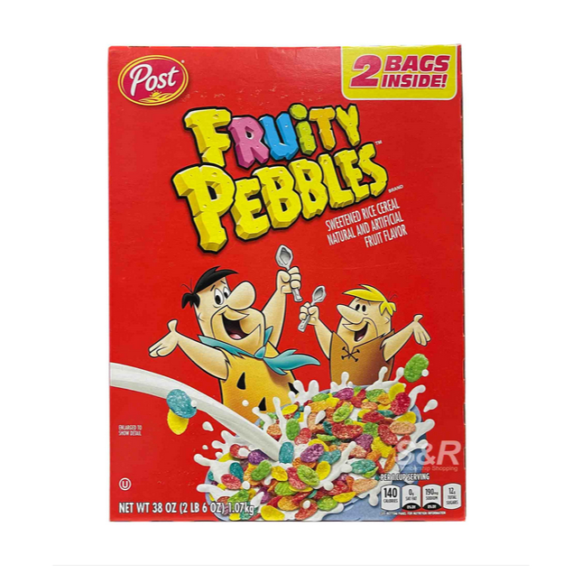 Post Fruity Pebbles Sweetened Rice Cereal 1.07kg | Shopee Philippines