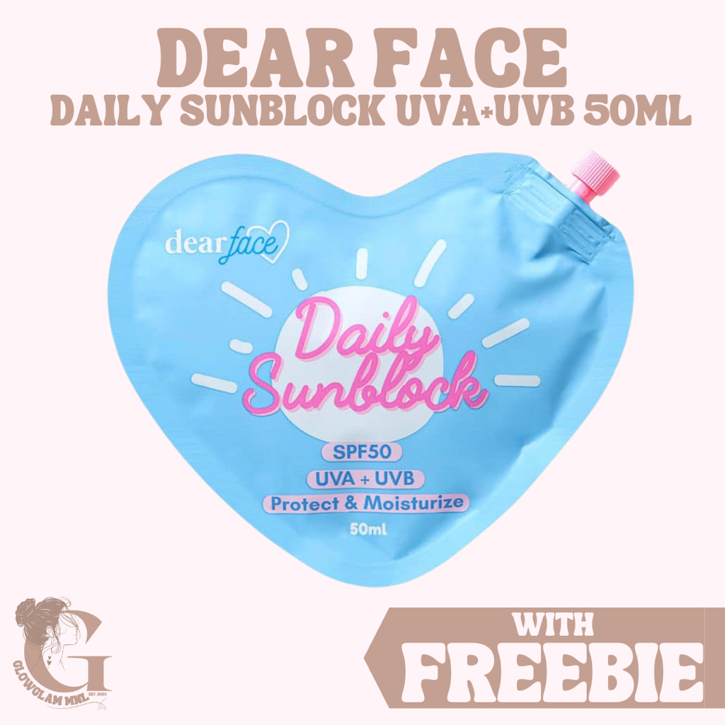 Dear Face Daily Sunblock Pouch 50g (MARCH 2025 EXPIRY) | Shopee Philippines