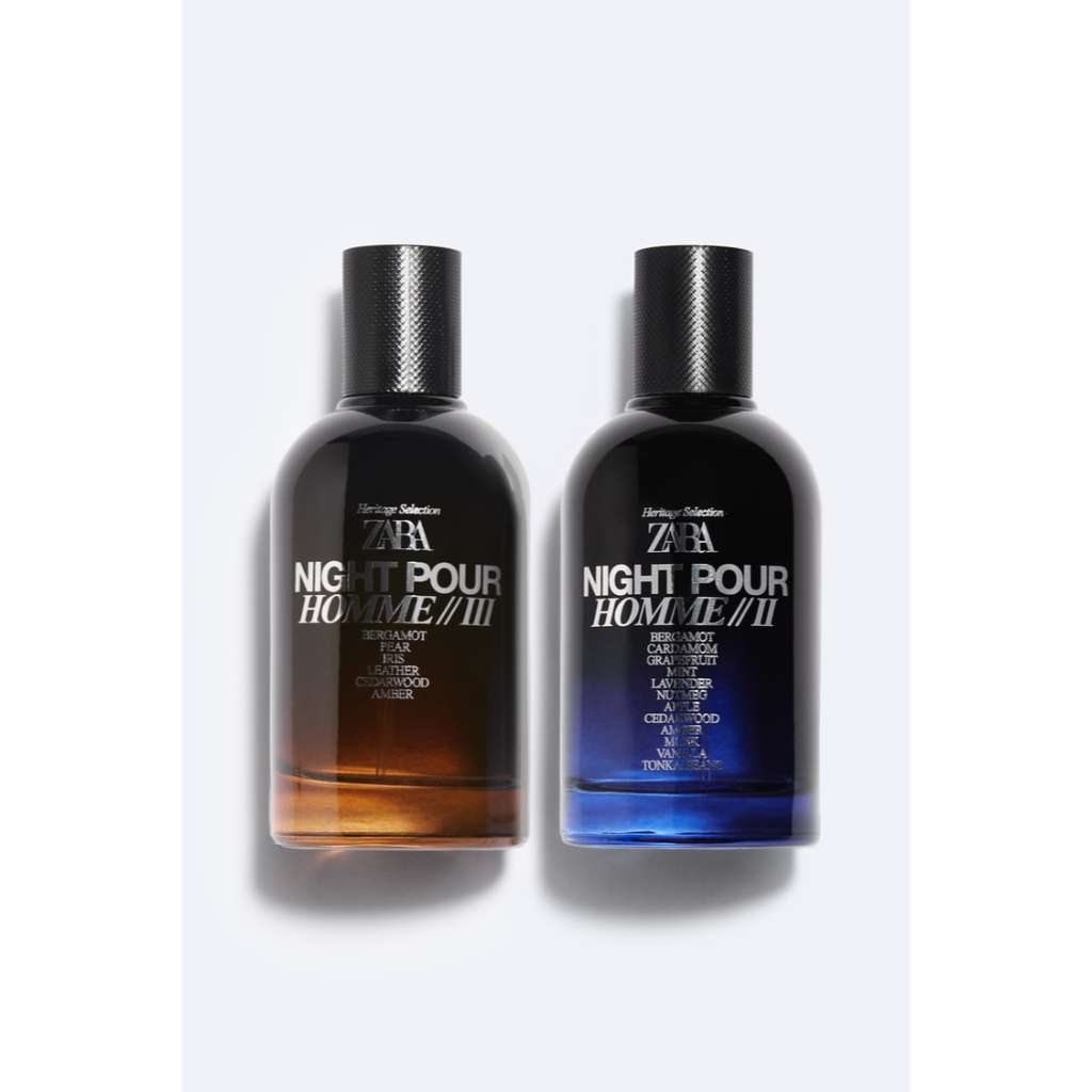 Zara Night Pour Homme II + Zara Night Pour Homme III Eau De Parfum 2x ...