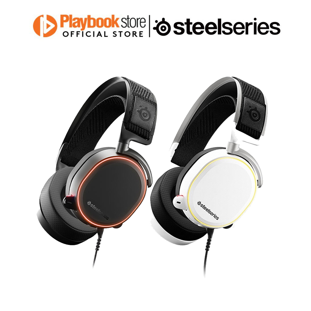 SteelSeries Arctis PRO + RGB Game DAC Retractable Boom Microphone Wired ...