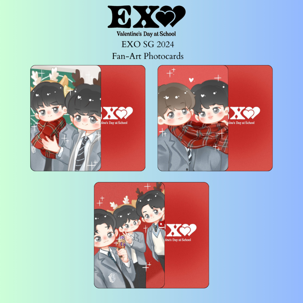 [EXO] Seasons Greeting 2024 Fanart Unofficial Photocard Group Photo ...