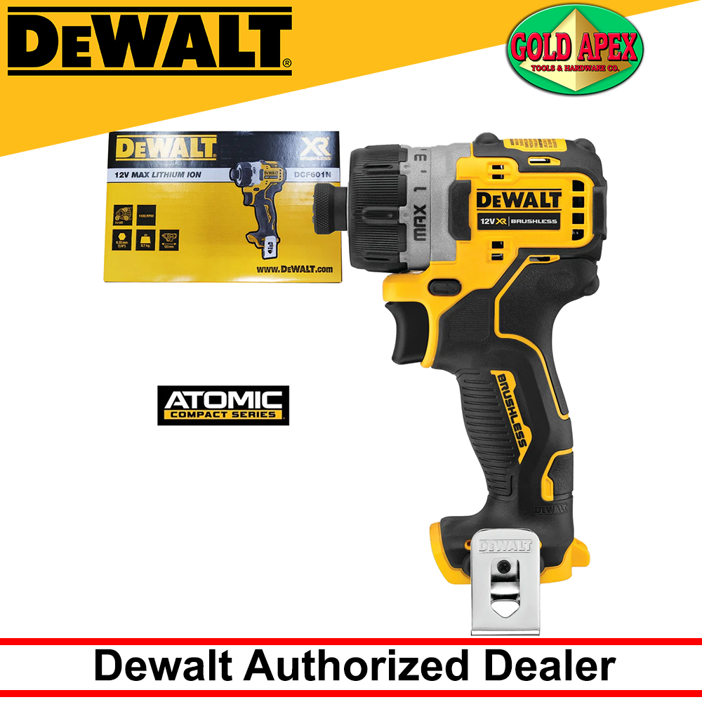 Dewalt DCF601N 12V Cordless Brushless Screwdriver [Atomic] (Bare Tool ...