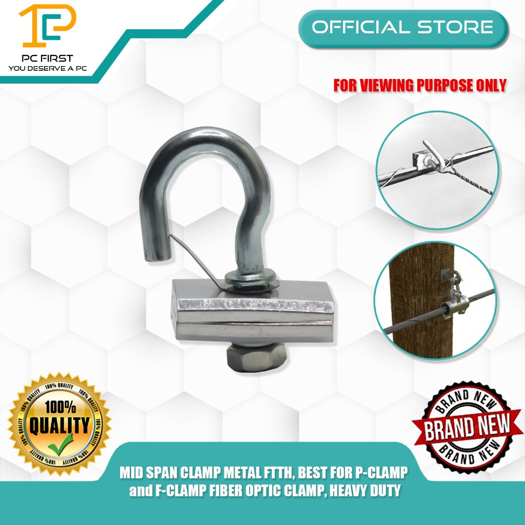 MID SPAN CLAMP METAL FTTH, BEST FOR P-CLAMP and F-CLAMP FIBER OPTIC ...