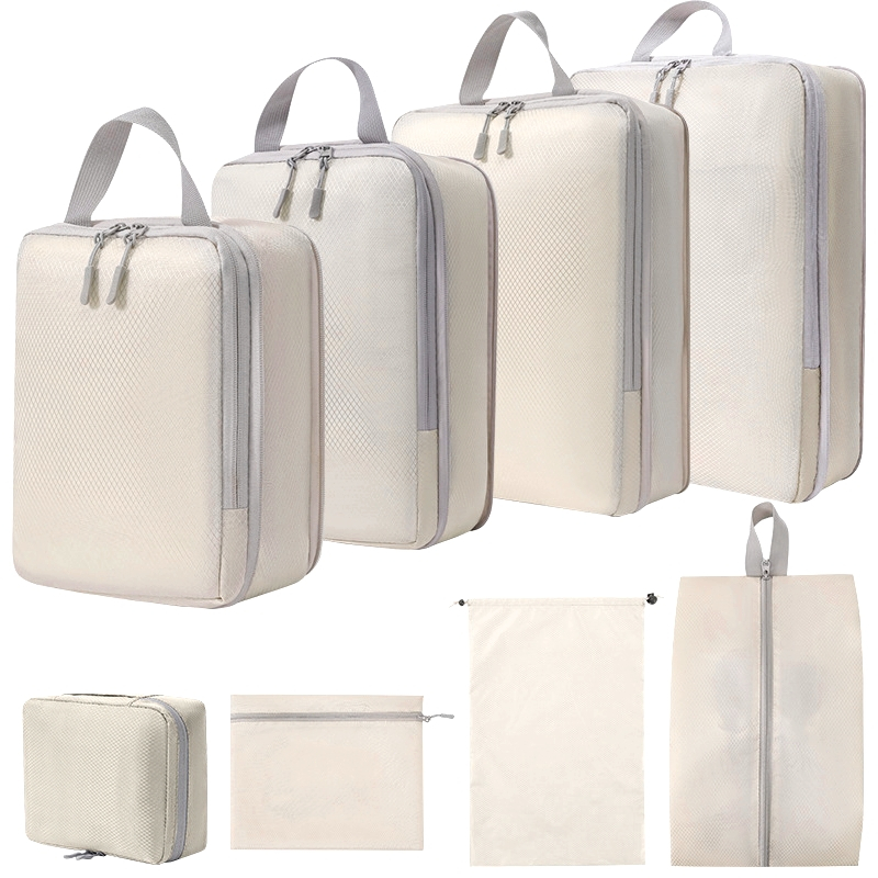 8Pcs Compression Travel Organizer Packing Cubes Travel Pouch Luggage ...