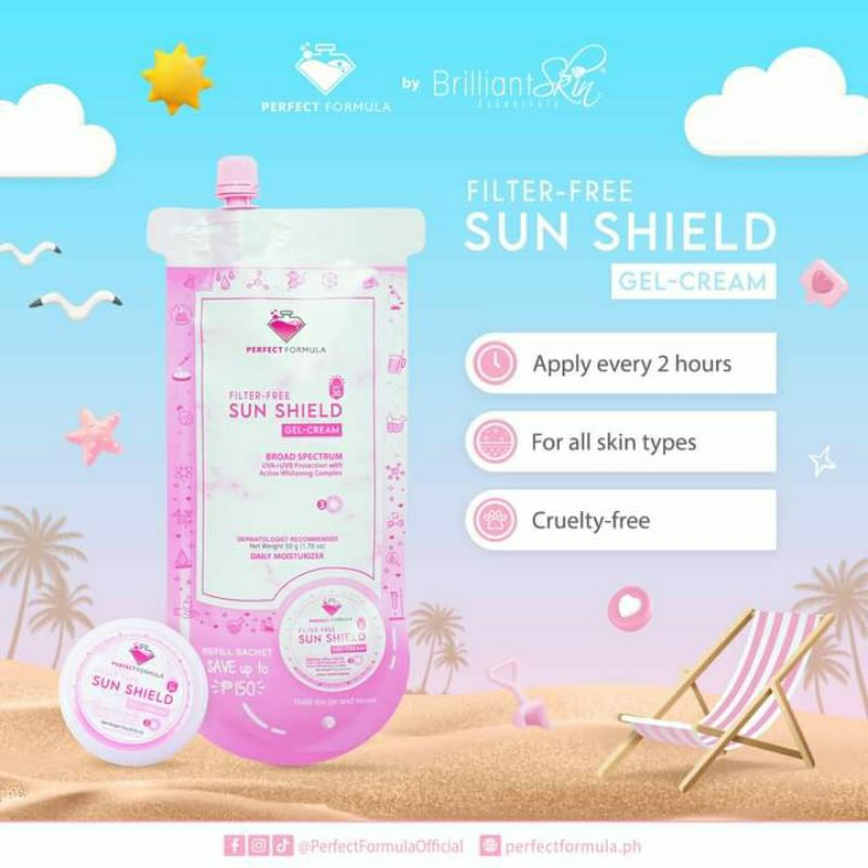 Perfect Formula Filter free sun shield 50g | Shopee Philippines