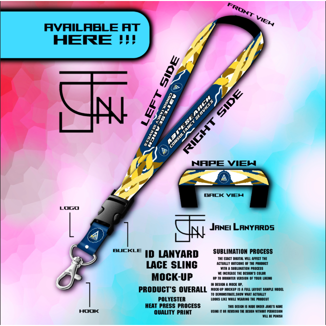 A3 Servicing| ID Lace Lanyards with Customized Sling Designs | Shopee ...