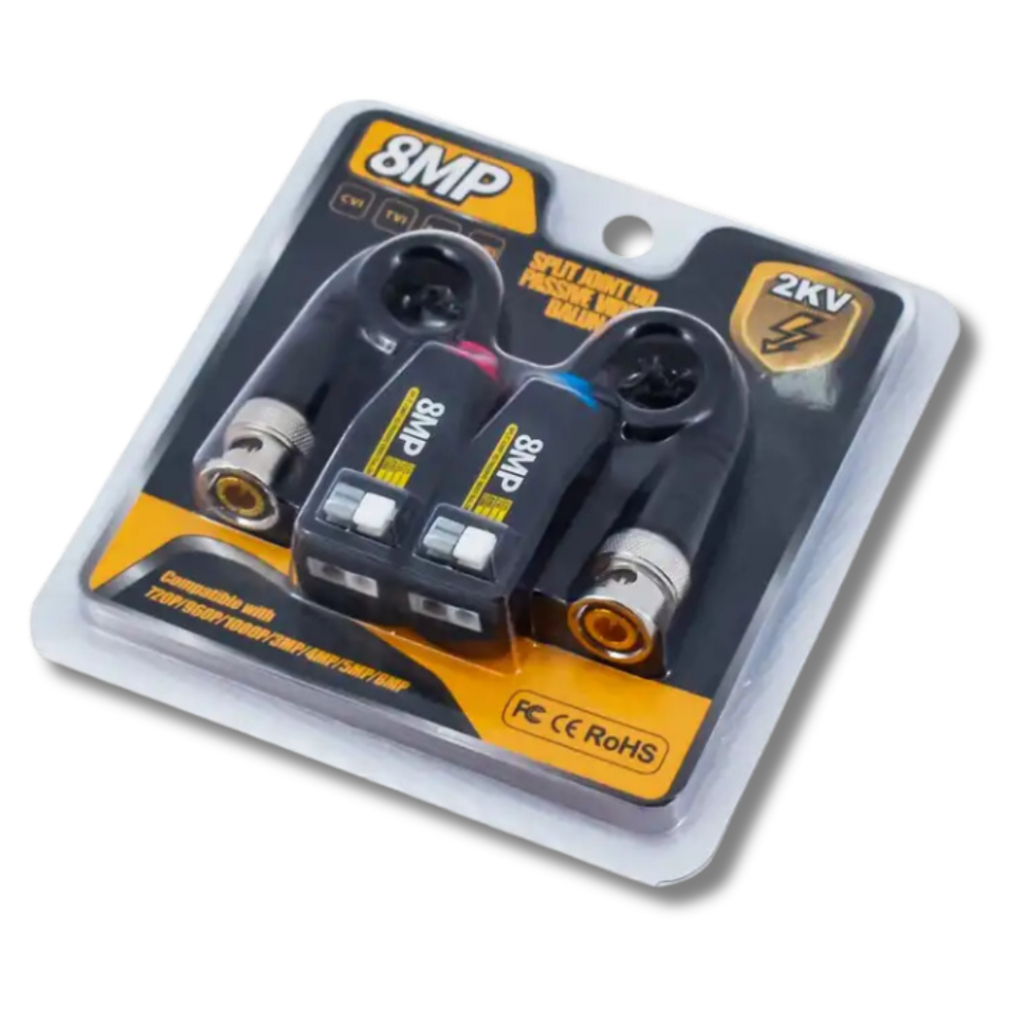 Video Balun 8mp 1080P AHD/HD-CVI/TVI/CVBS HD Video Balun Transmitter ...