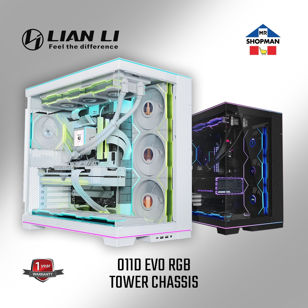 Lian Li O11D Evo RGB Black / White O11DERGBX / O11DERGBW Chassis ...