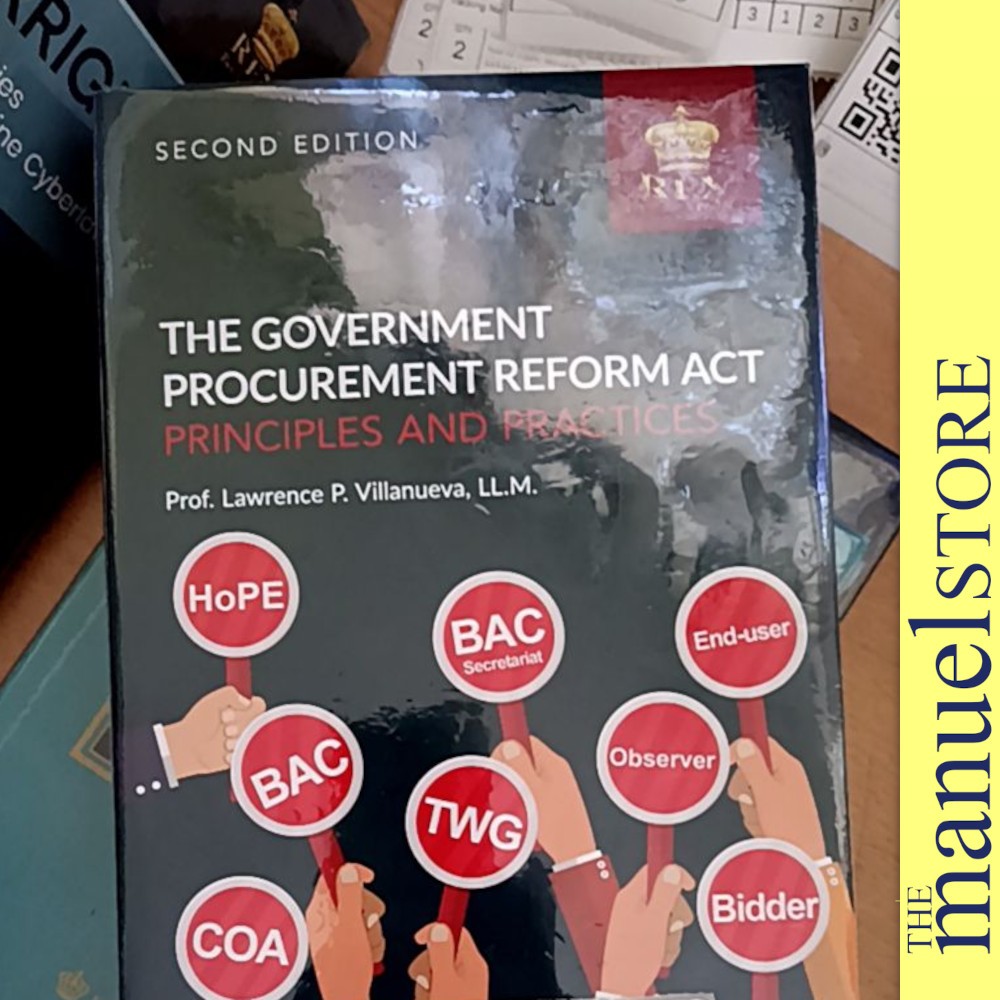 Villanueva (2023) The Government Procurement Reform Act (Principles and Practice) by Lawrence ...