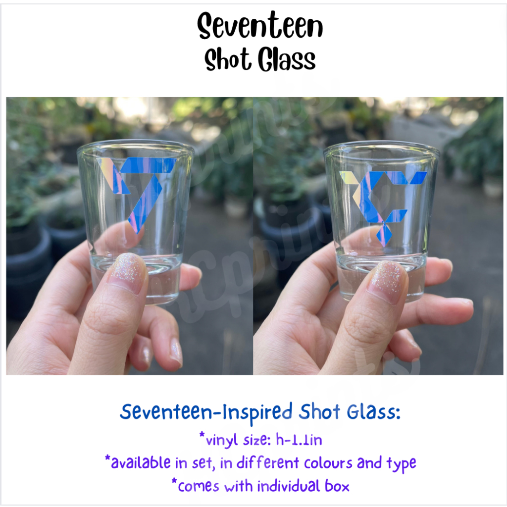 Seventeen Shot Glass Whiskey Fanmade SVT Carat | Shopee Philippines