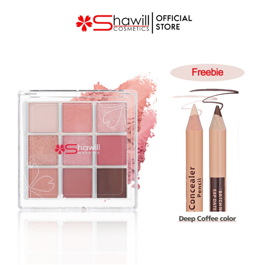 Shawill Matte Palette Eyeshadow Glitter Long-lasting Eyeshadow Glow ...