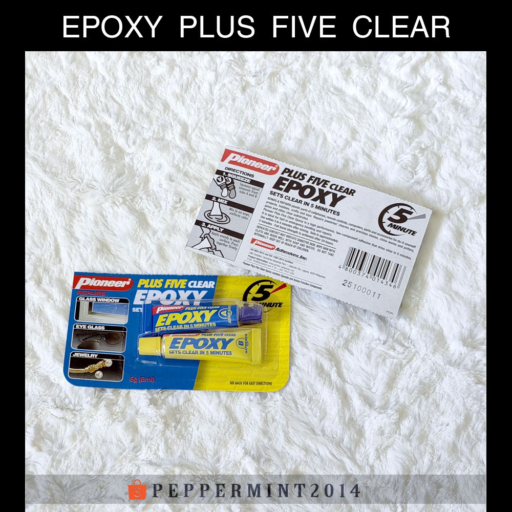 Pioneer Epoxy Plus Five 5 Clear Adhesive Bond and Repair Plastic Eye ...