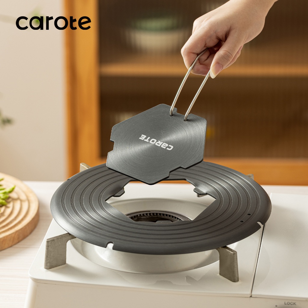 CAROTE heat transfer plate kitchen gas stove gas stove anti-burn black ...