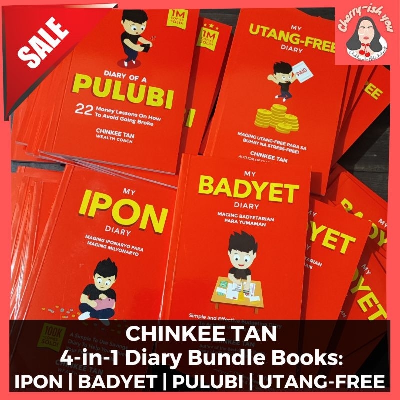 CHINKEE TAN 4-in-1 Diary Bundle Books: PULUBI/IPON/BADYET/UTANG-FREE Financial Self Help Guide ...