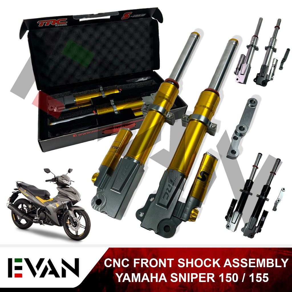 EVAN.PH 1 PAIR TRC Front Shock For Yamaha Sniper 150/Lc 150 Full Cnc High Quality Made in ...