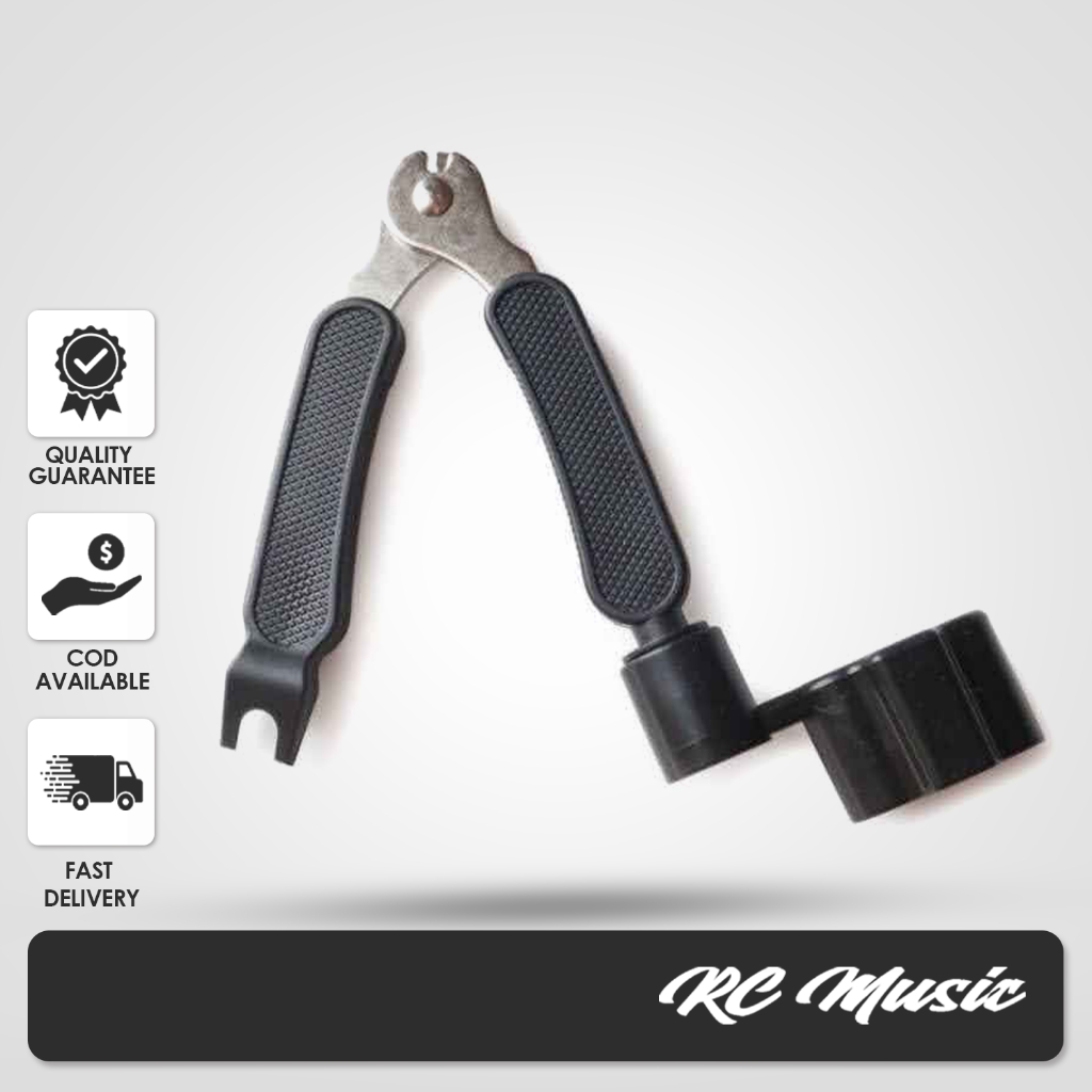 RC Music 3 IN 1 Multifunctional Guitar Tool Winder + String Cutter ...