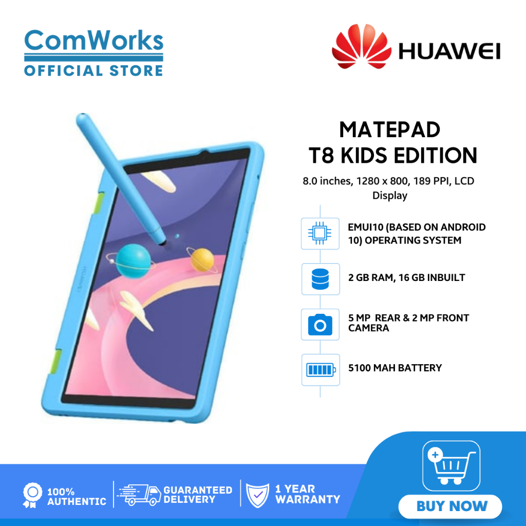 ComWorks Official Store | Huawei MatePad T8 Kid Edition | Shopee ...