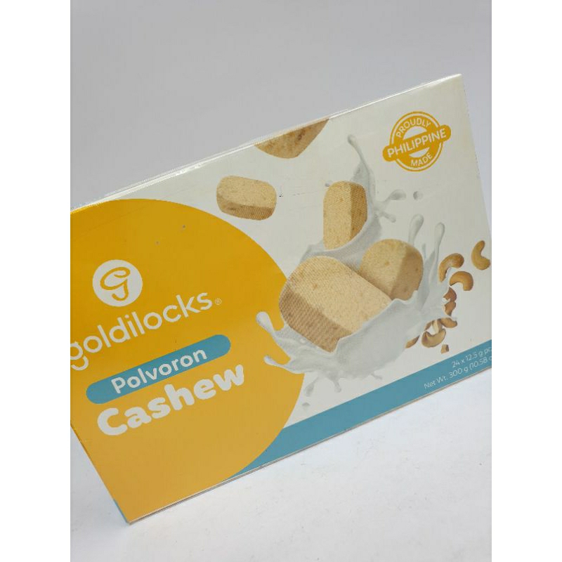 GOLDILOCKS Cashew Polvoron Box with cashew nuts 24 pcs. (300g) | Shopee ...