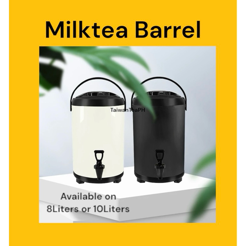 Black or White Milktea Barrel Jug 8L and 10L Capacity | Shopee Philippines