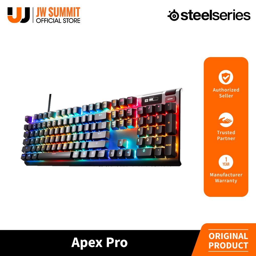 SteelSeries Apex Pro Mechanical Gaming Keyboard RGB Backlit (64626 ...