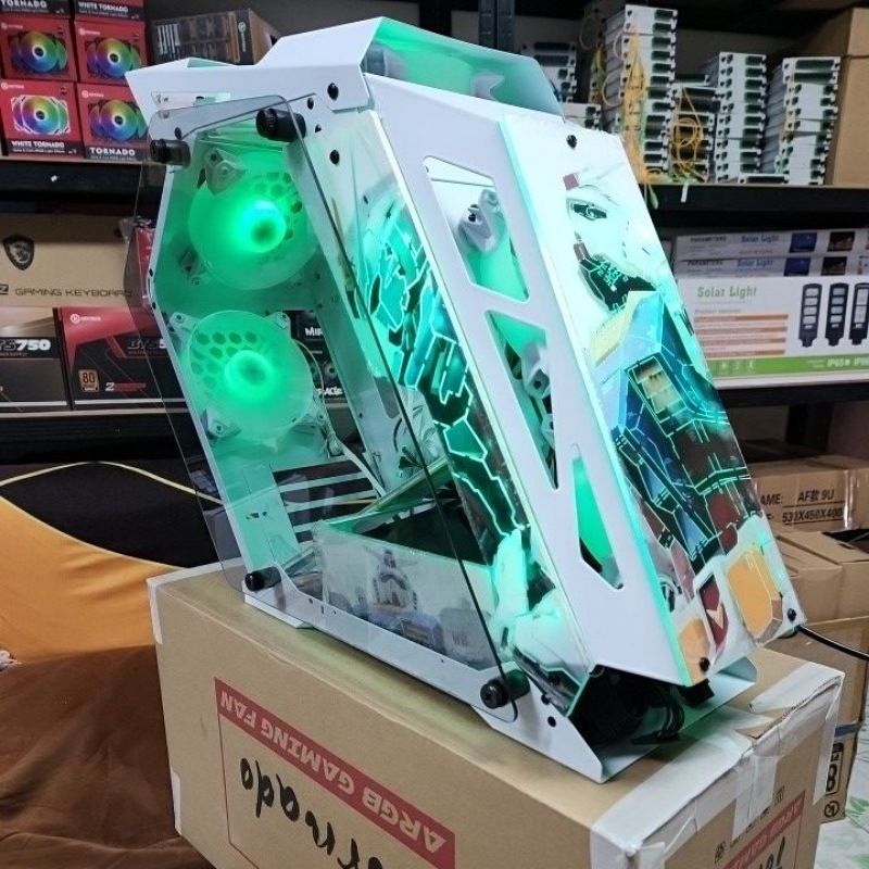 Computer Case Gundam with LED FAN( Cyborg) | Shopee Philippines