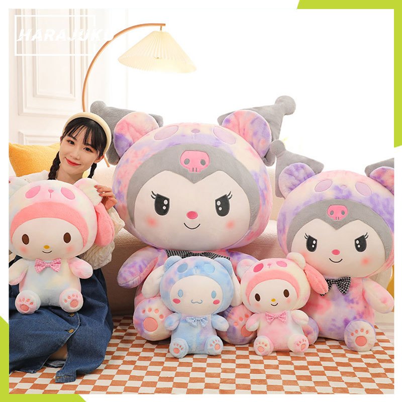 25cm Sanrio plush toy Colorful Kuromi My Melody Cinnamoroll Hello Kitty Kawaii Doll Soft Doll ...