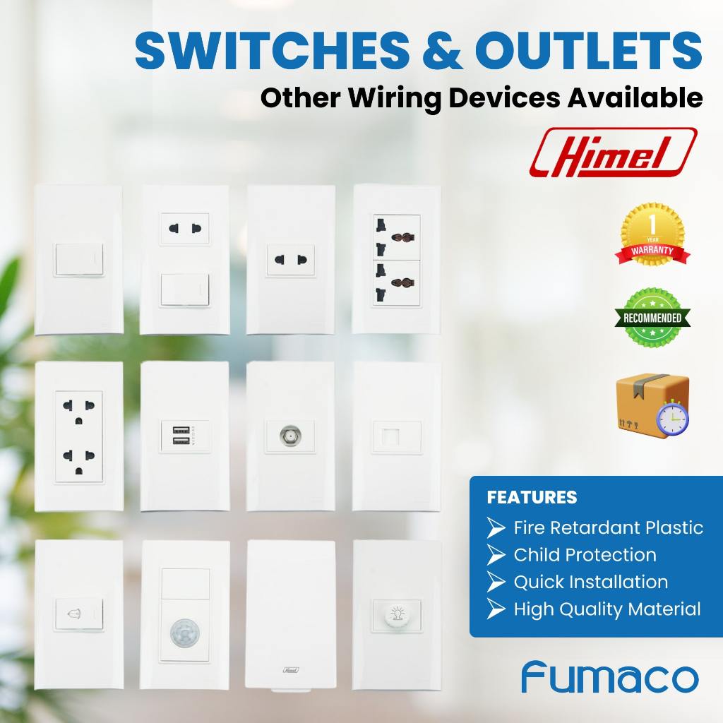 Himel Switch and Outlet for Power Ethernet Dimmer Switch Sensor Switch ...