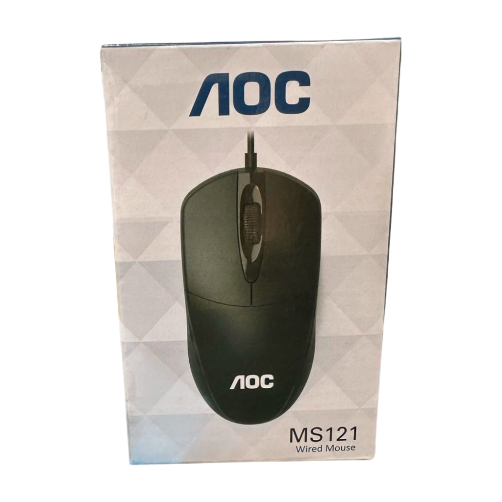 AOC MS121 Black Optical Wired Office Mouse | Shopee Philippines