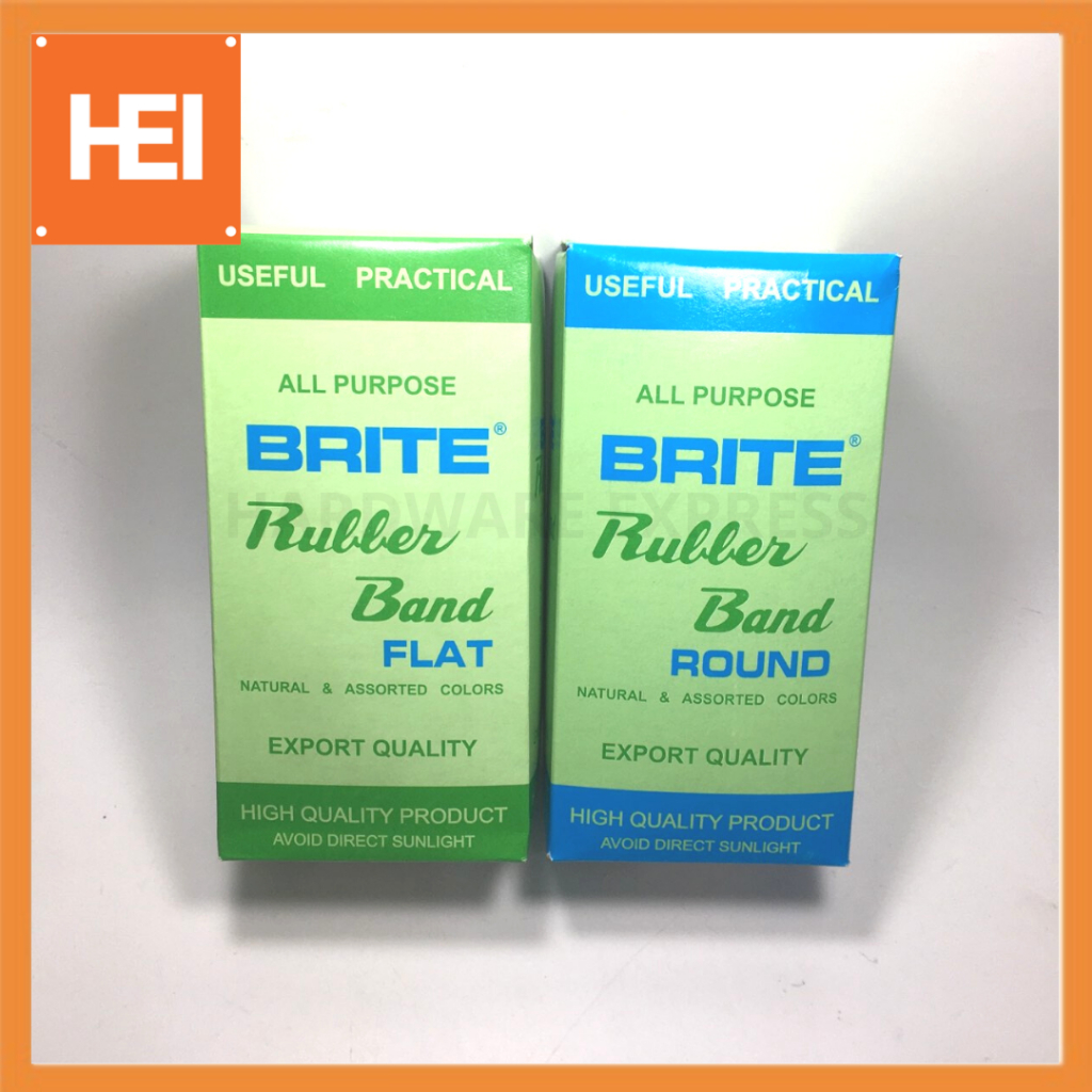 BRITE Rubber Band 350g (FLAT & ROUND) | Shopee Philippines
