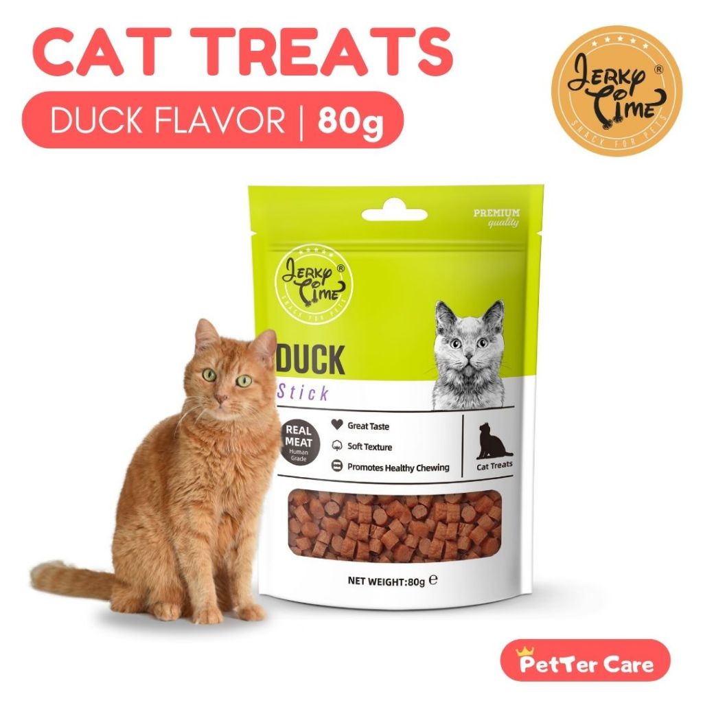 Jerky Time Duck Stick Cat Treat with Premium Meat 80g | Shopee Philippines