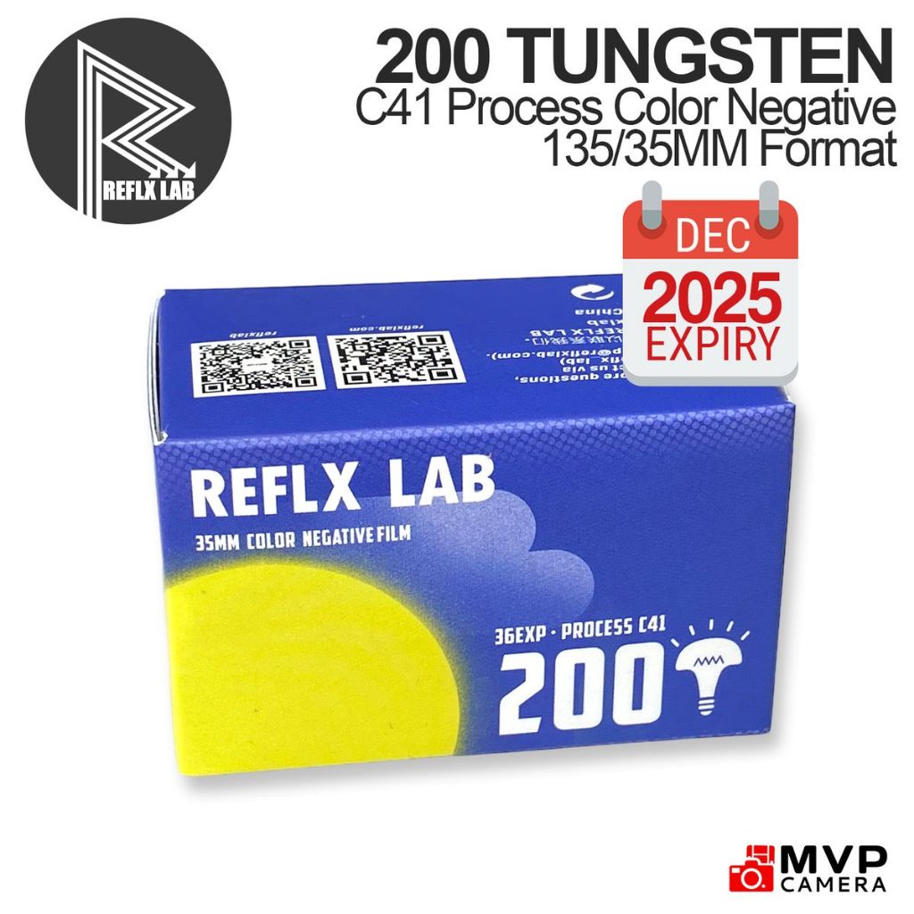 REFLX Lab 200 200T Tungsten 35mm 135 Format Color Negative Film 36 ...