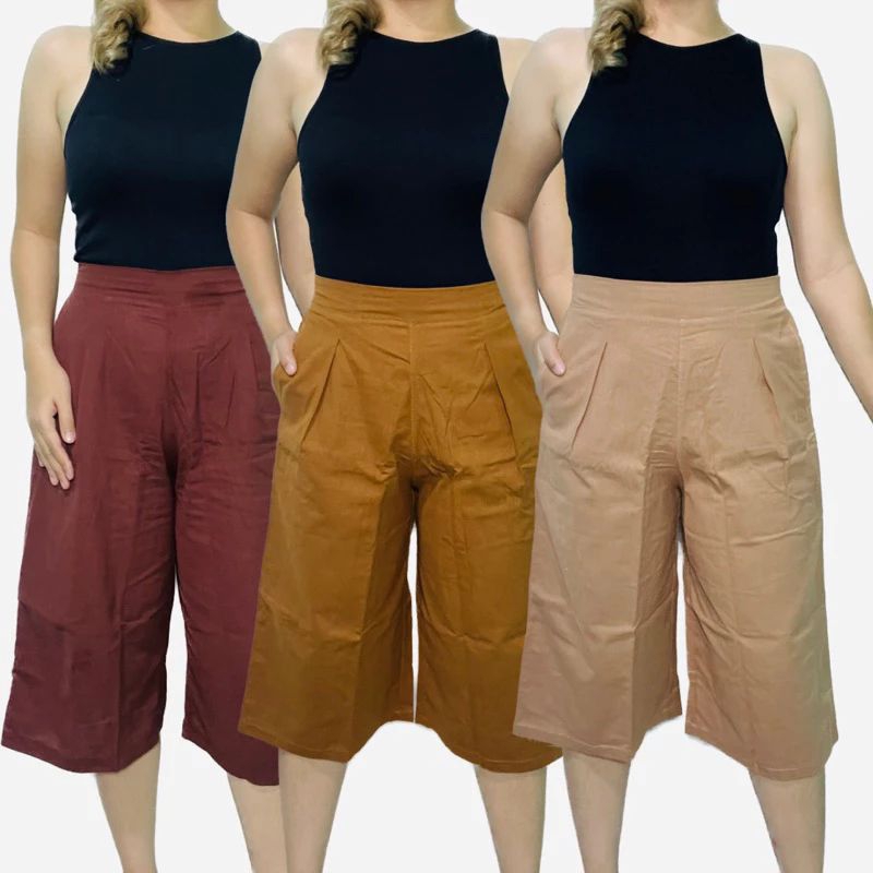 Essentially Curvy - TUKONG PEDAL PANTS | WIDE LEG HIGHWAIST | Cotton ...