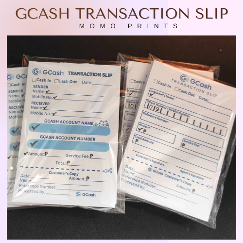 GCash Transaction Slip 70 sheets | Shopee Philippines