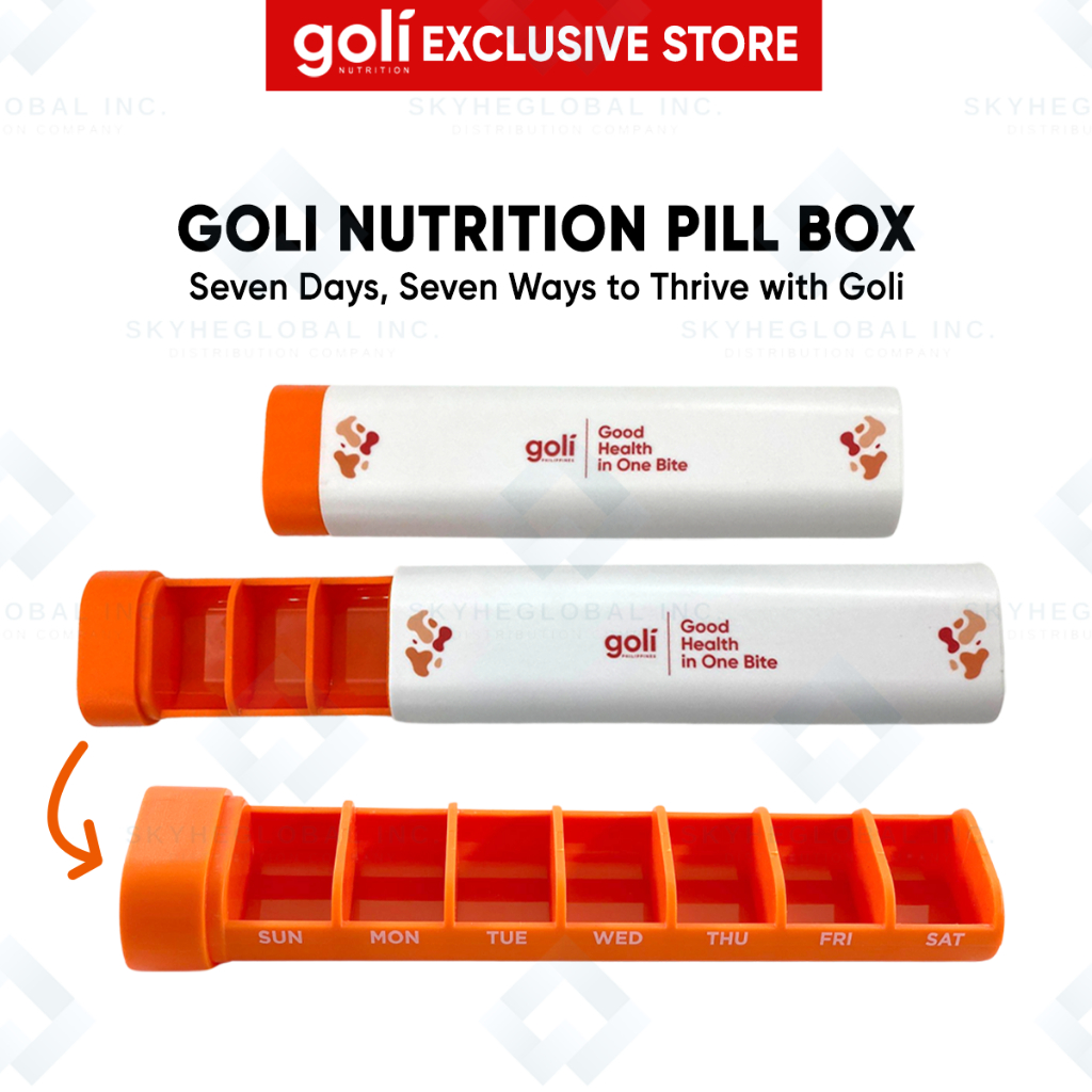 Goli Nutrition Pill Box [Durable & Aesthetic Organizer] | Shopee ...