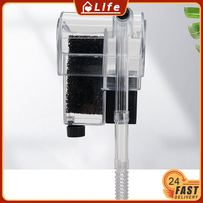 Fish Tank Waterfall Water Filter Filter Clean Oxygen Pump Aquarium Wall ...