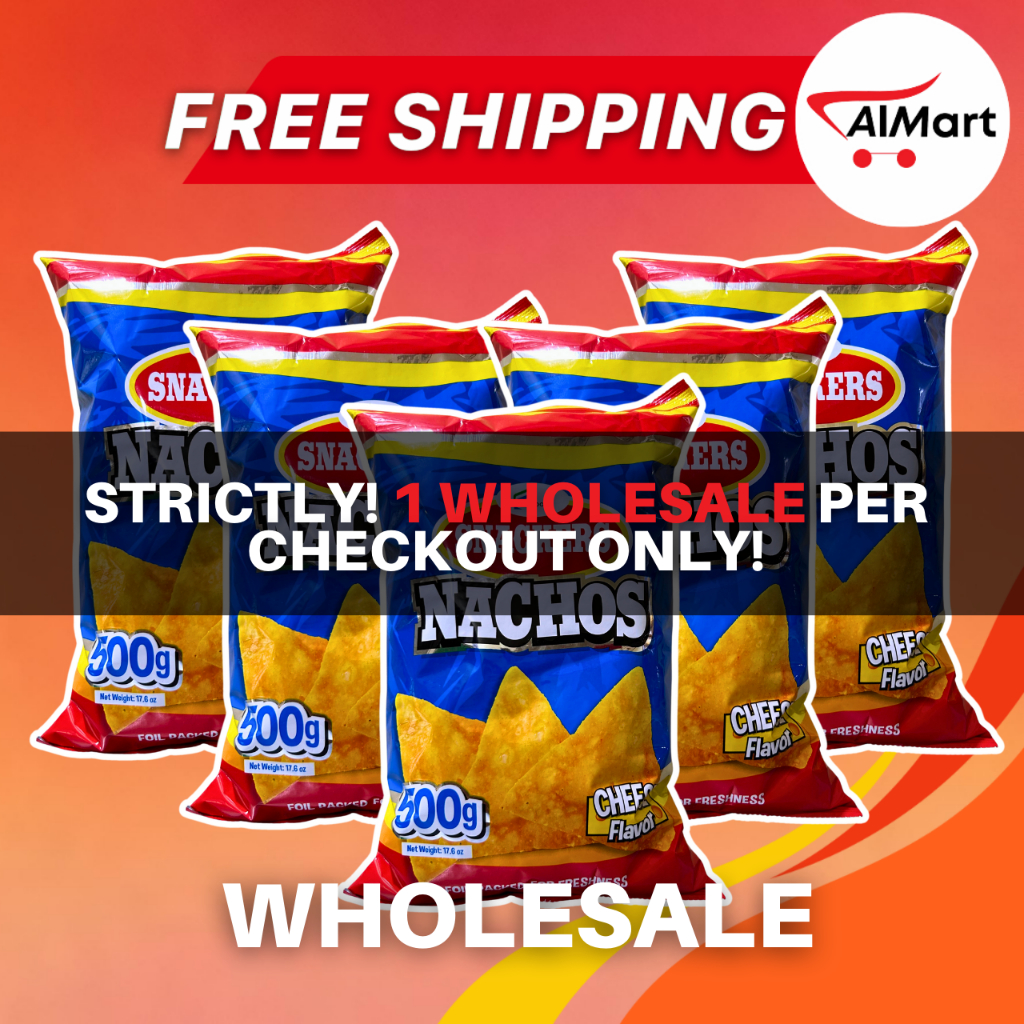WHOLESALE! SNACKERS NACHOS CHEESE 500GRAMS(20 PIECES PER BOX) | Shopee Philippines
