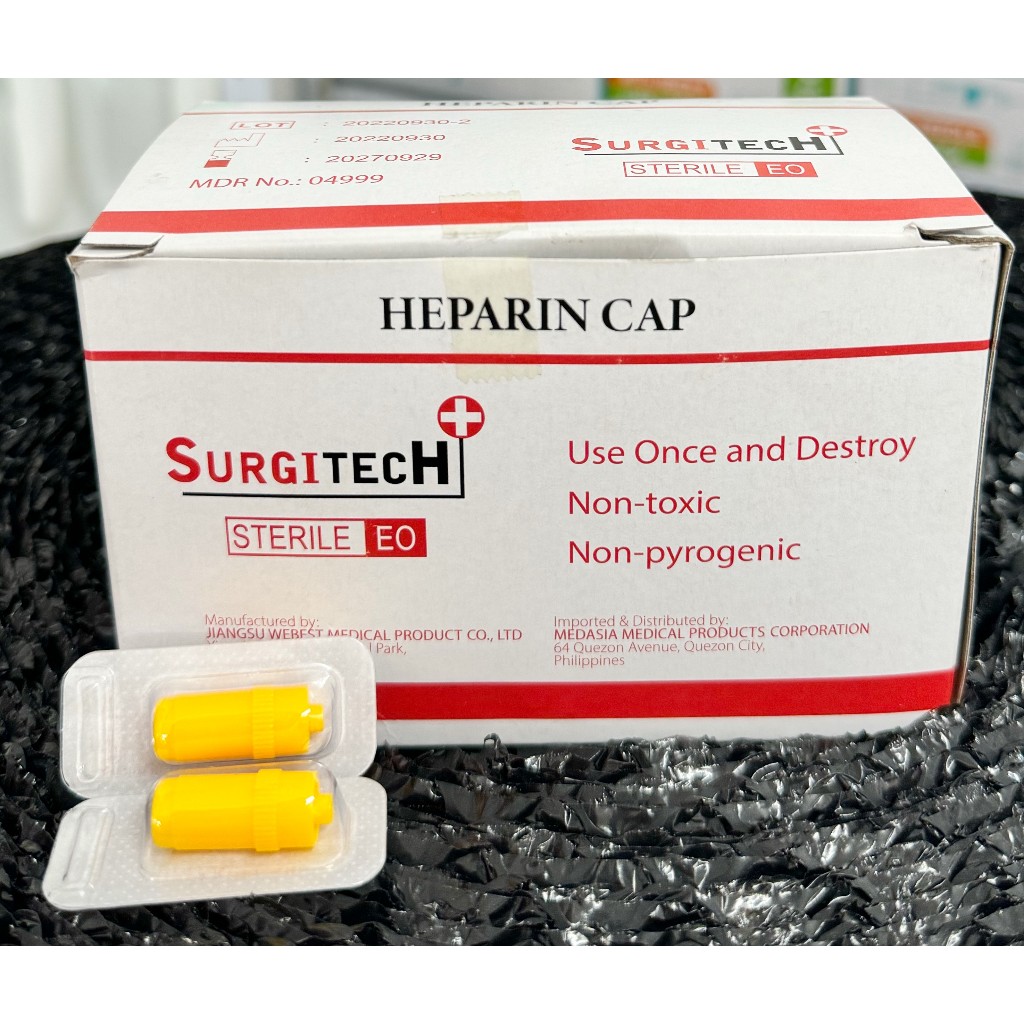 Heplock / Heparin Cap Surgitech 100pcs | Shopee Philippines