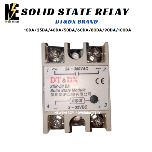 Solid State Relay DT&DX BRAND SSR-10DA - SSR-100DA SSR Solid State ...